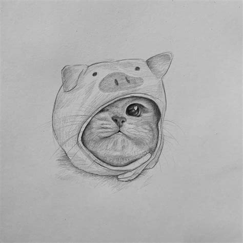 Meow 3 R Drawing