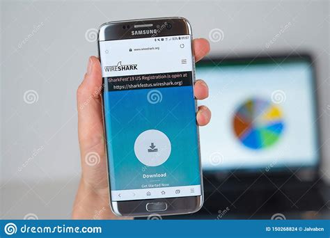 Web Site Of Wireshark Company On Phone Screen Editorial Stock Image