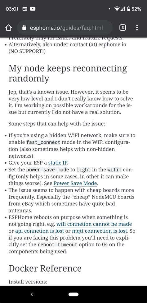 Esphome Devices Lose Their Connection Page 6 Esphome Home Assistant Community