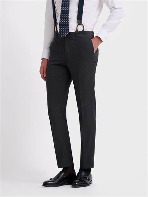 Pantalon Fil A Fil Cruzado Gris