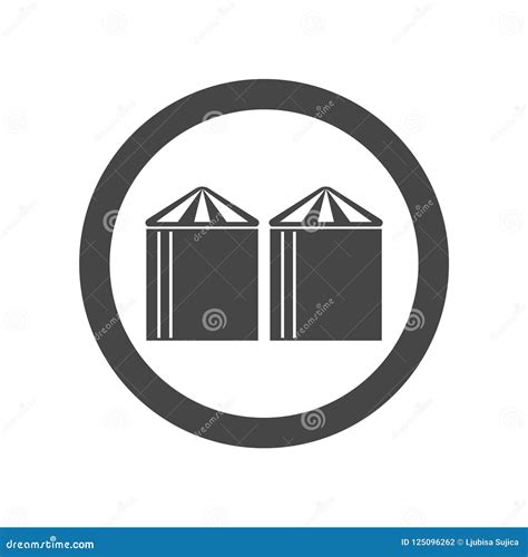 Silos Storage Icon Stock Vector Illustration Of Sand 125096262