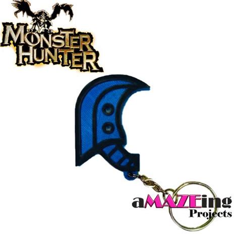 Personalized Monster Hunter Weapon Icons Keychain 3d Printed Shopee