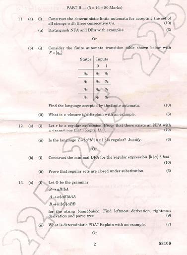 Cs2303 Theory Of Computation Nov Dec 2010 Previous Question Paper University Question Papers