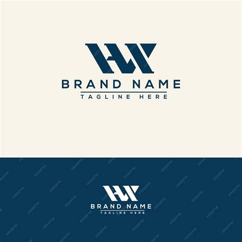 Premium Vector Wh Logo Design Template Vector Graphic Branding Element