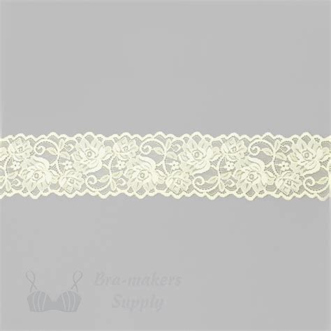 Two Inch Aqua Floral Stretch Lace Bra Makers Supply