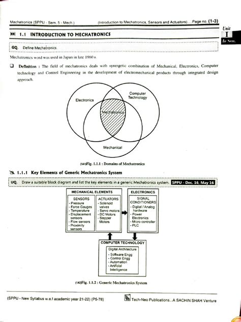 Mechatronics Unit 1 And 2 Pdf