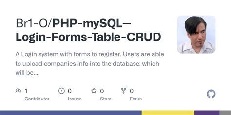 Github Br1 Ophp Mysql Login Forms Table Crud A Login System With