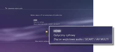 PS3 Ustawienia wyjścia audio