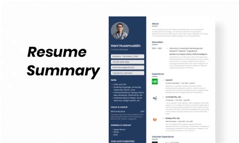 Professional Resume Summary Examples