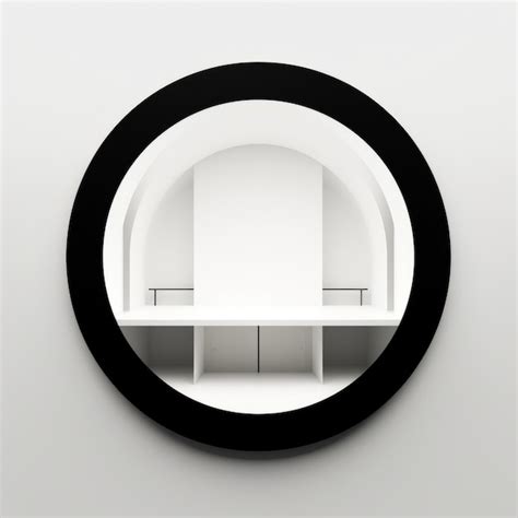 Premium Photo Minimalistic Circular Design For Home Center