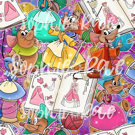 Sewing Mice Seamless Pattern Etsy