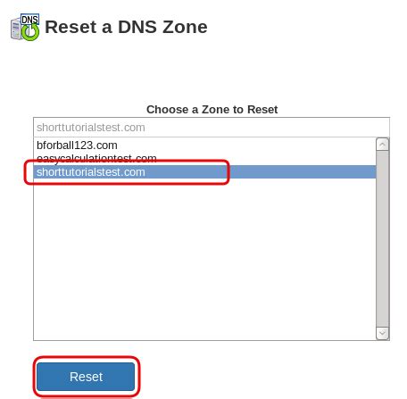 ServerFreak Technologies Sdn Bhd How To Reset A DNS Zone In WHM