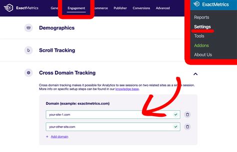 How To Set Up Cross Domain Tracking ExactMetrics