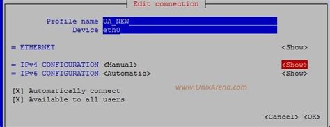Rhel 7 Network Management Nmcli Or Nmtui Unixarena