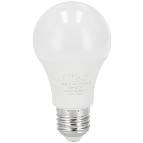 Set Of 6x Mari Led Bulb E27 11w 4000k Neutral Nw 1050lm Edo Solutions