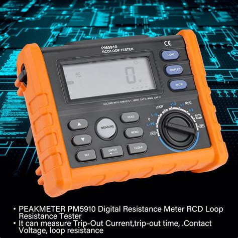 ms5910 digital rcd tester multimeter reliable ac measurement