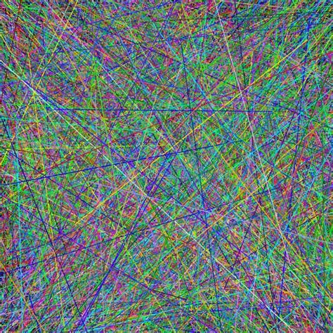 Hundreds Of Straight Lines Overlapping Each Other With Random Rotation Stock Illustration