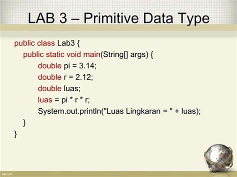 01 Java Language And Oop Part I Lab Pptx Programming Languages