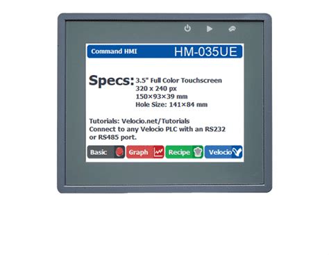 Hm 035ue Hmi Touch Panel 35 262144 Colors Tft Display 320240 1