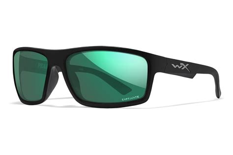 Wx Peak Sunglasses Captivate™ Polarized Green Mirror Lenses Wiley X