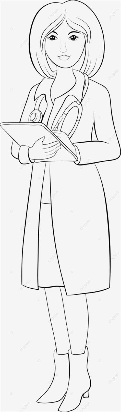 Woman Doctor Coloring Pages