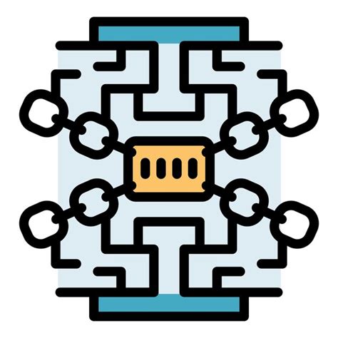 Premium Vector Secured Chain Icon Outline Vector Stop Fraud Secure Cyber Color Flat