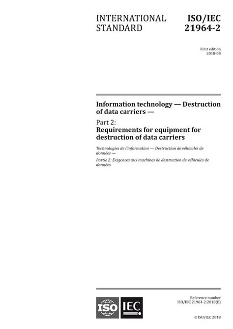 ISO IEC 21964 2 2018 IEC Normen VDE VERLAG