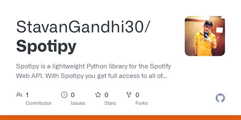 Github Stavangandhi30spotipy Spotipy Is A Lightweight Python Library For The Spotify Web Api