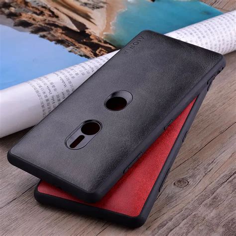 Чехол для sony xperia xz3 funda роскошный винтажный кожаный с мягким ...