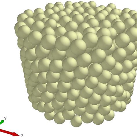 Snapshot From The Dem Simulation Of The Dem Data Set The Cylindrical Download Scientific