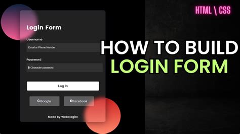Build An Eye Catching Login Form Html And Css Only Youtube