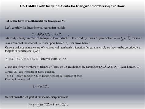 Ppt The Fuzzy Group Method Of Data Handling With Fuzzy Input