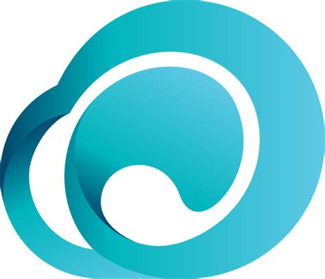 渐变云朵矢量图标志素材LOGO图标素材 标小智