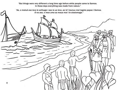 Ancient Samoa Coloring Book Us National Park Service