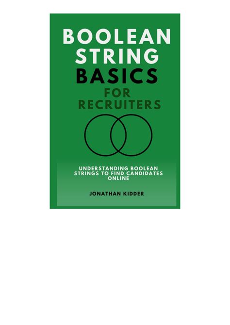 Download Pdf Boolean String Basics For Recruiters Full Studocu