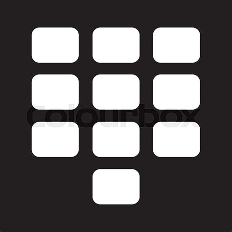 Keypad Icon Illustration Design Stock Vector Colourbox