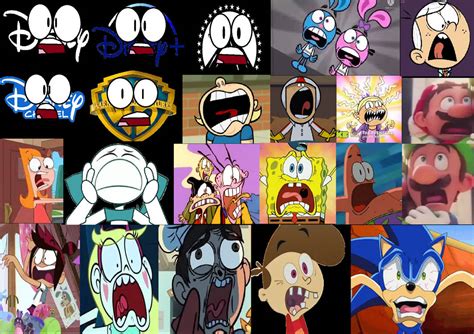 My Scare Characters Reaction Template By Martin6556 On Deviantart