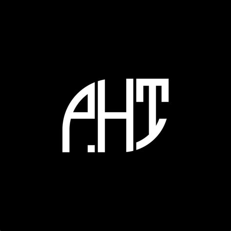 Pht Letter Logo Design On Black Backgroundpht Creative Initials Letter Logo Conceptpht Vector