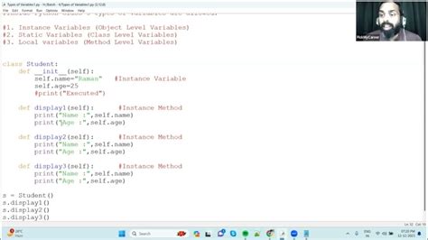 Day 17 Types Of Variables Oops Concept Hellotamizha Tamil Python Data Science Youtube