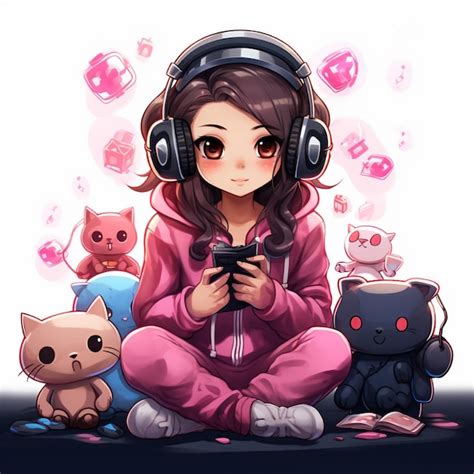 Premium Photo Cute Asian Gamer Girl Background Isolation
