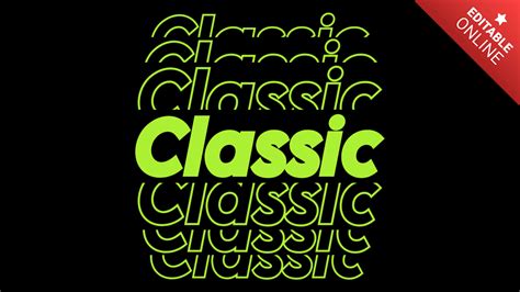 Classic Text Effect Generator