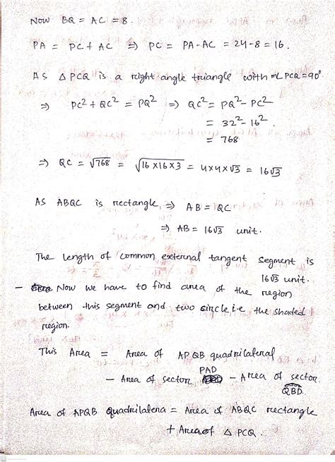 [solved] Two Circles Are Externally Tangent Their Radii Are 24 And 8 Find Course Hero