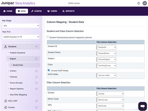 Sisra Analytics Adding Staff Teacher Initials To Class Names Admin Juniper Education New