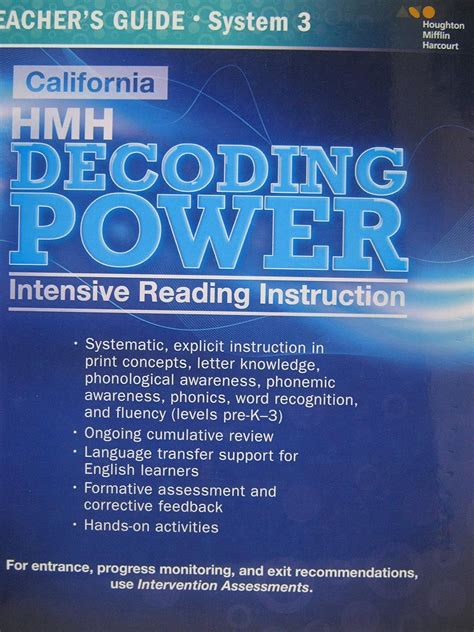 Decoding Power Intensive Reading Instruction System 3 Hmh 9780544596283 Books Amazon Ca