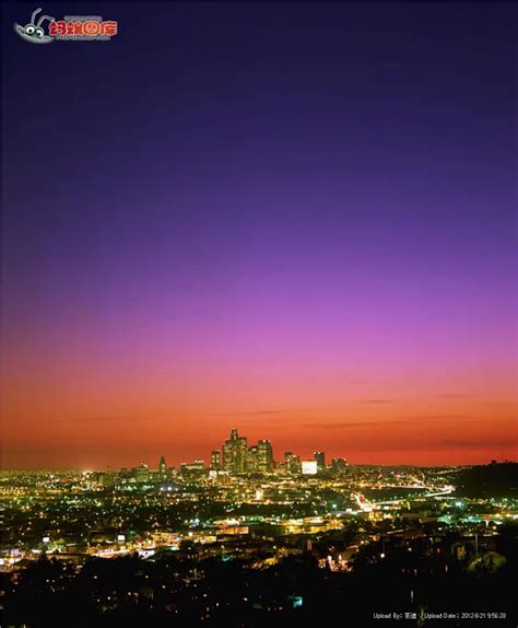 洛杉矶夜景城市图片素材 花瓣网