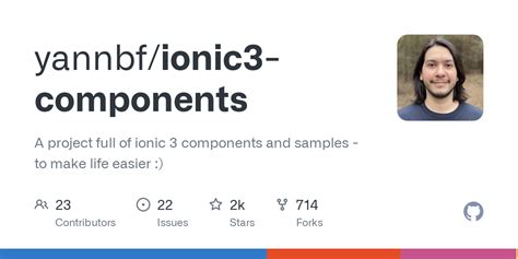 github yannbf ionic3 components a project full of ionic 3 components and samples to make