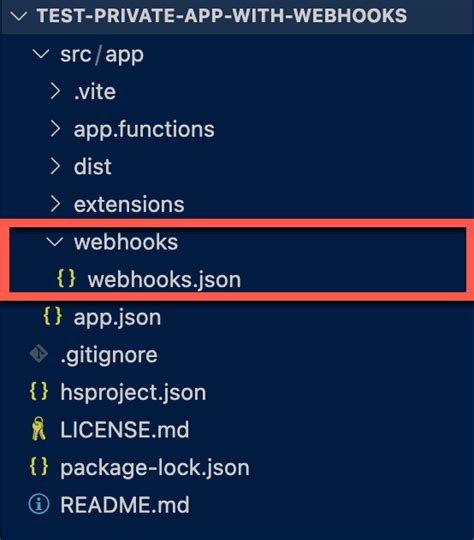 working with webhooks in private apps hubspot