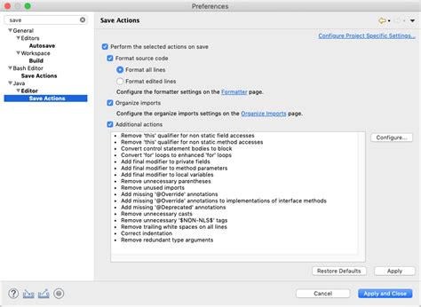 Ide Settings Retest Docs