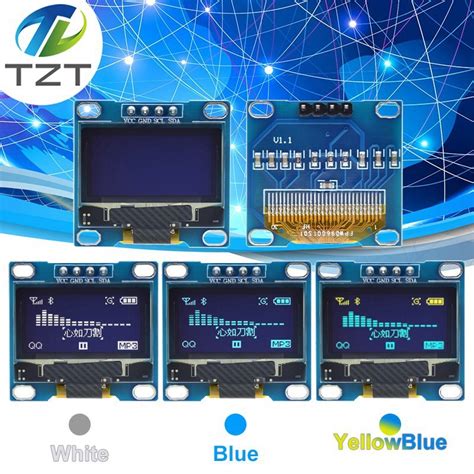 Jual Tzt Rohs Certification 096 Inch Oled Iic Serial White Oled Display Module 128x64 I2c