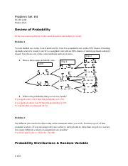 Problem Set Docx Problem Set ECON Winter Review Of Probability Write Your